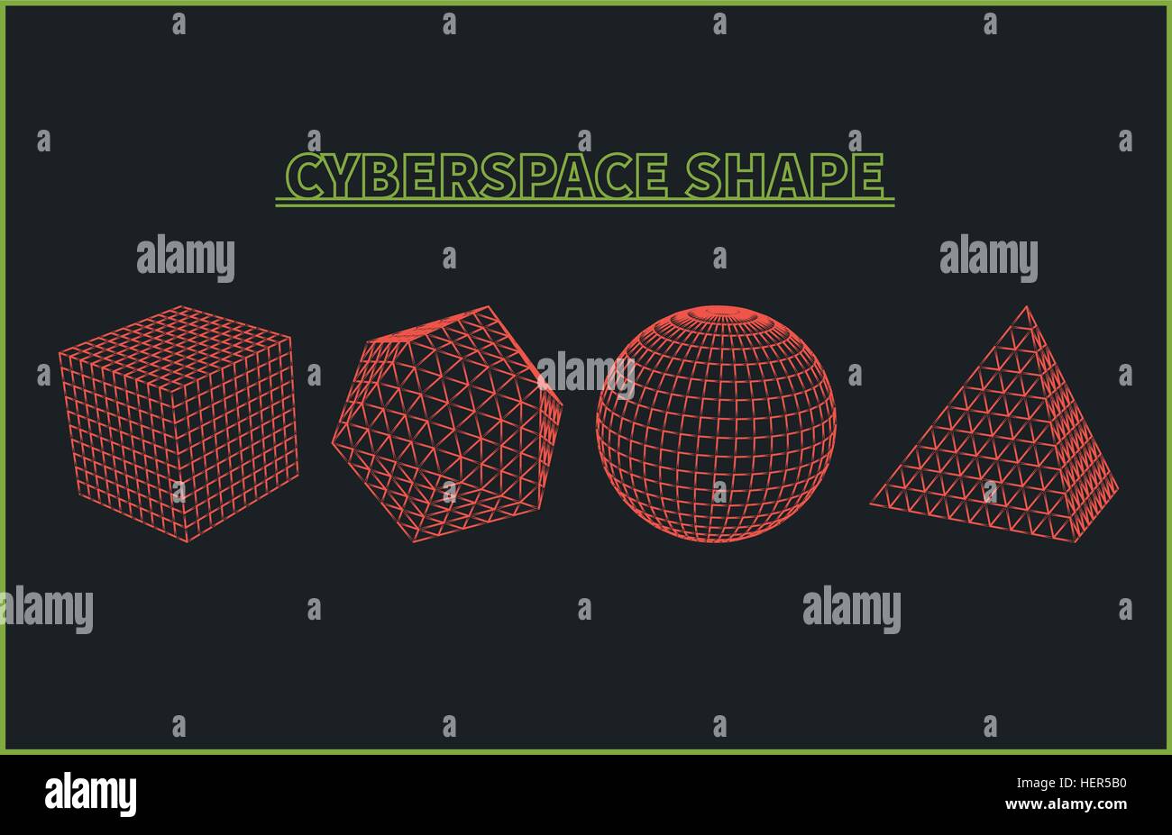 3d cube landscape Stock Vector Images - Alamy
