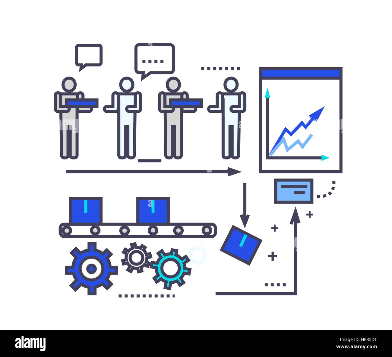 Strategic production Stock Vector Images - Alamy
