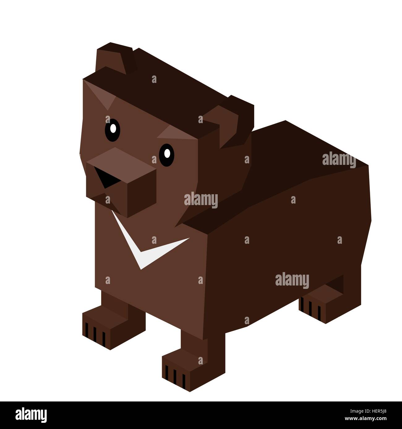 Wild animal bear isometric 3d design. Wild and animal, wild animals ...