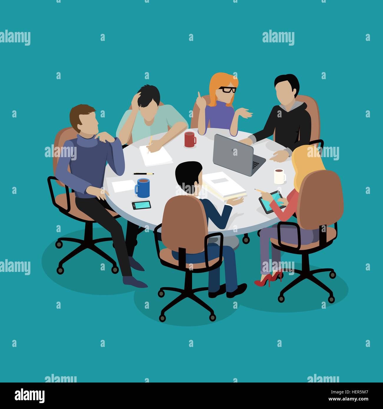 Workplace job briefing Stock Vector Images - Alamy
