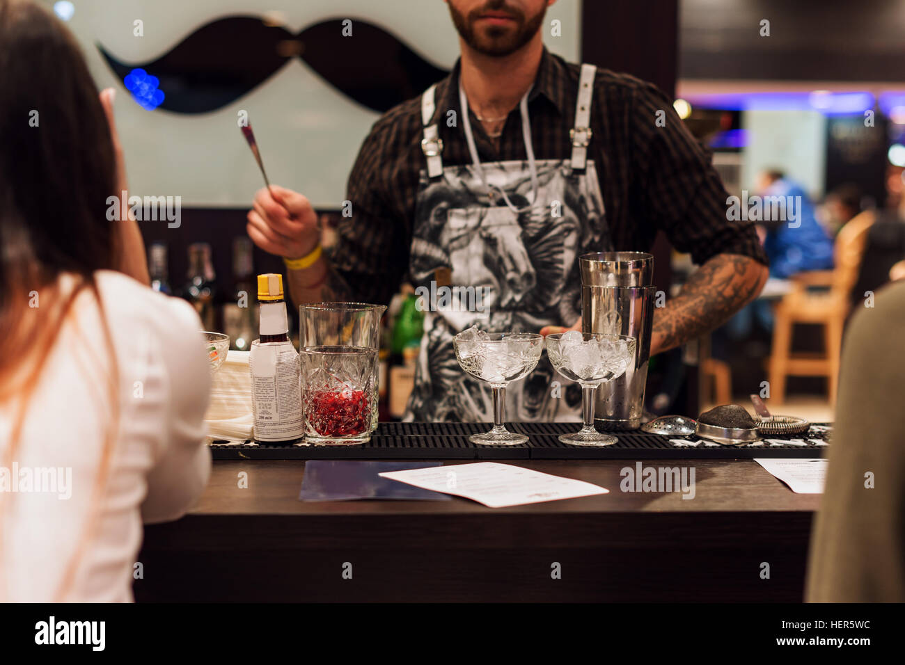 Barman show hi-res stock photography and images - Alamy