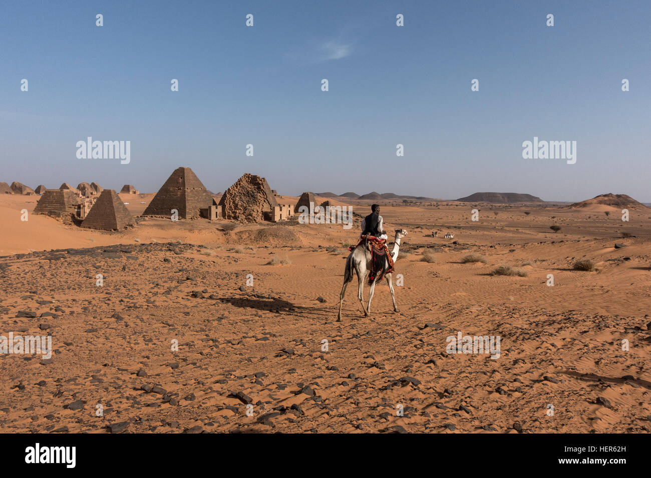 Kushite pyramids at Meroe, Sudan, Africa Stock Photo - Alamy