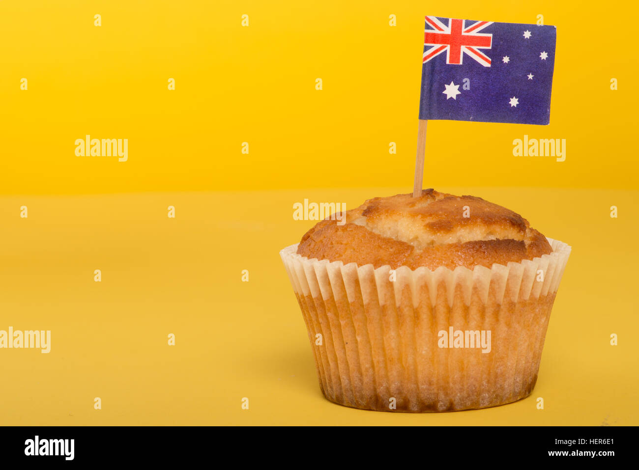 Cupcake with Australian Flag to Celebrate Australian Day, 26 Jan Stock ...