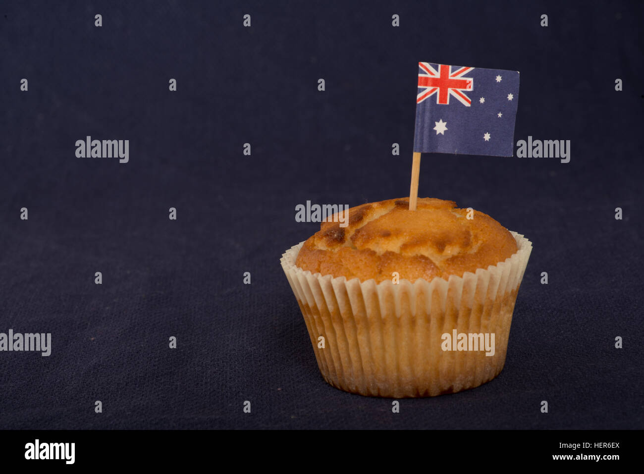 Cupcake with Australian Flag to Celebrate Australian Day, 26 Jan Stock ...