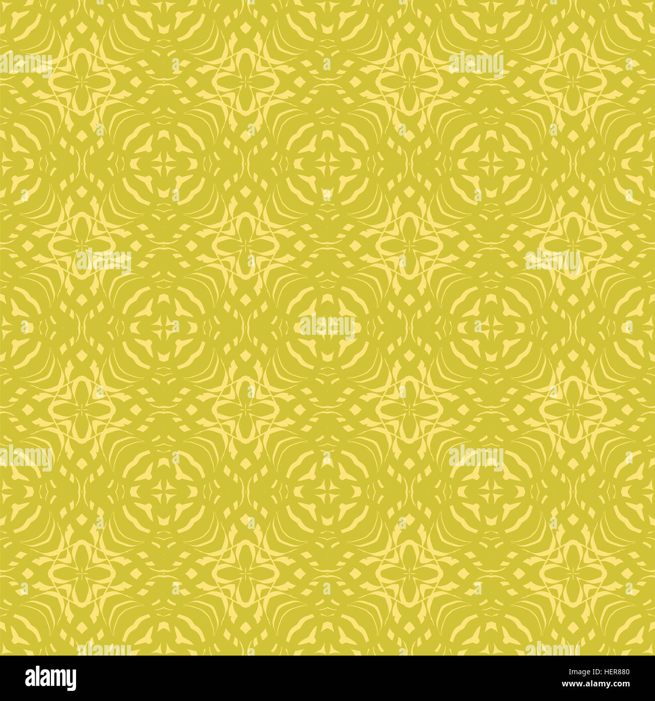 Yellow Ornamental Seamless Line Pattern Stock Photo - Alamy