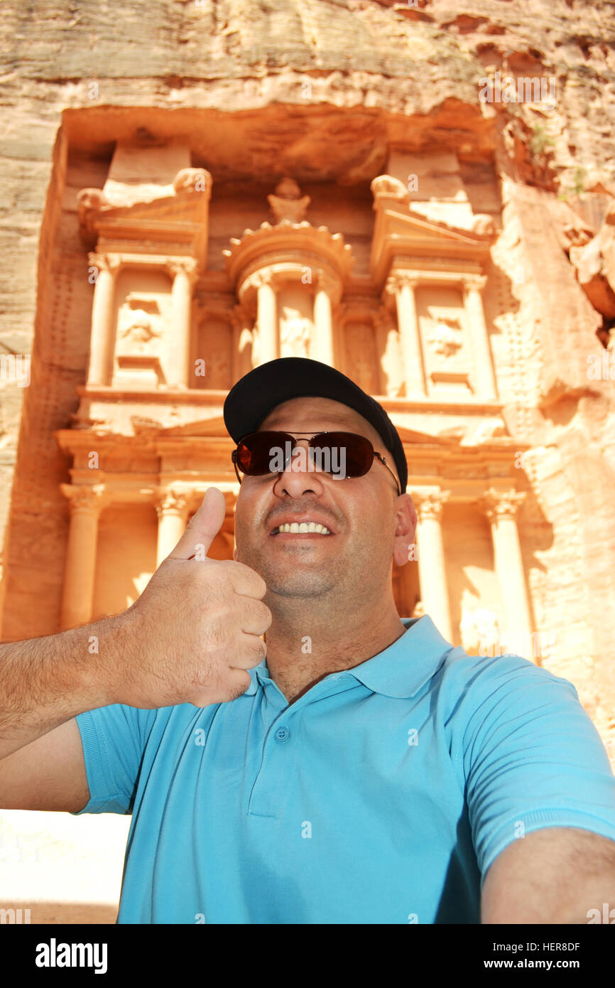 Tourist posing in fun place hi-res stock photography and images - Alamy