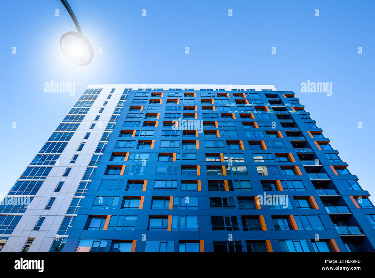 Office building, high rise, shop, architecture, street lamp Stock Photo ...