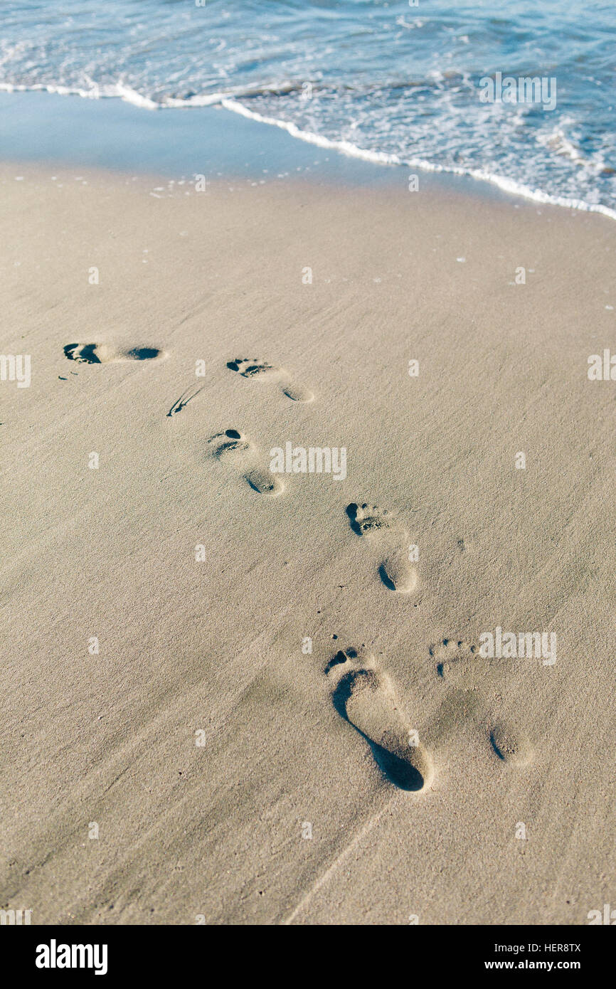 Tracks in sand Stock Photo - Alamy