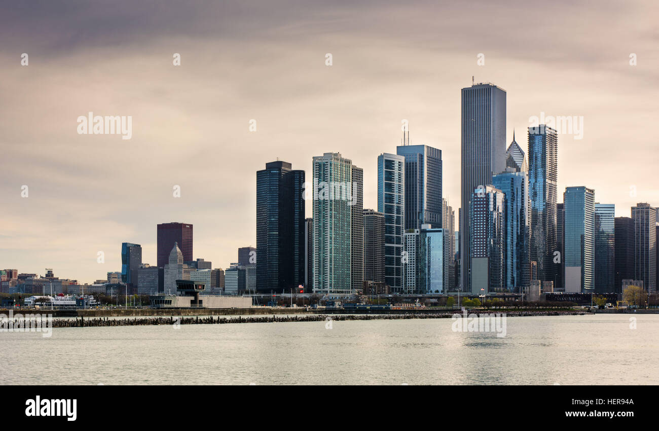 Chicago Blick auf die Stadt, Navy Pier Stock Photo - Alamy