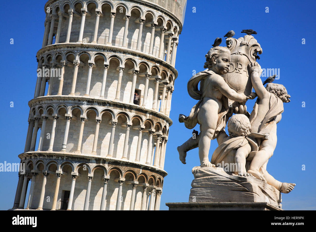 Platz der Wunder, schiefer Turm, Pisa, Toskana, Italien Stock Photo - Alamy