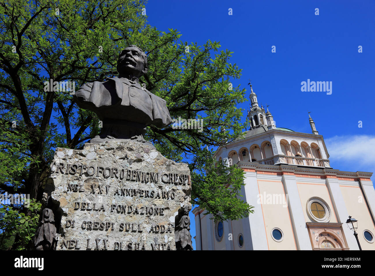 Italien, Crespi d Adda, Kirche, Chiesa del Santissimo Nome di Maria und ...