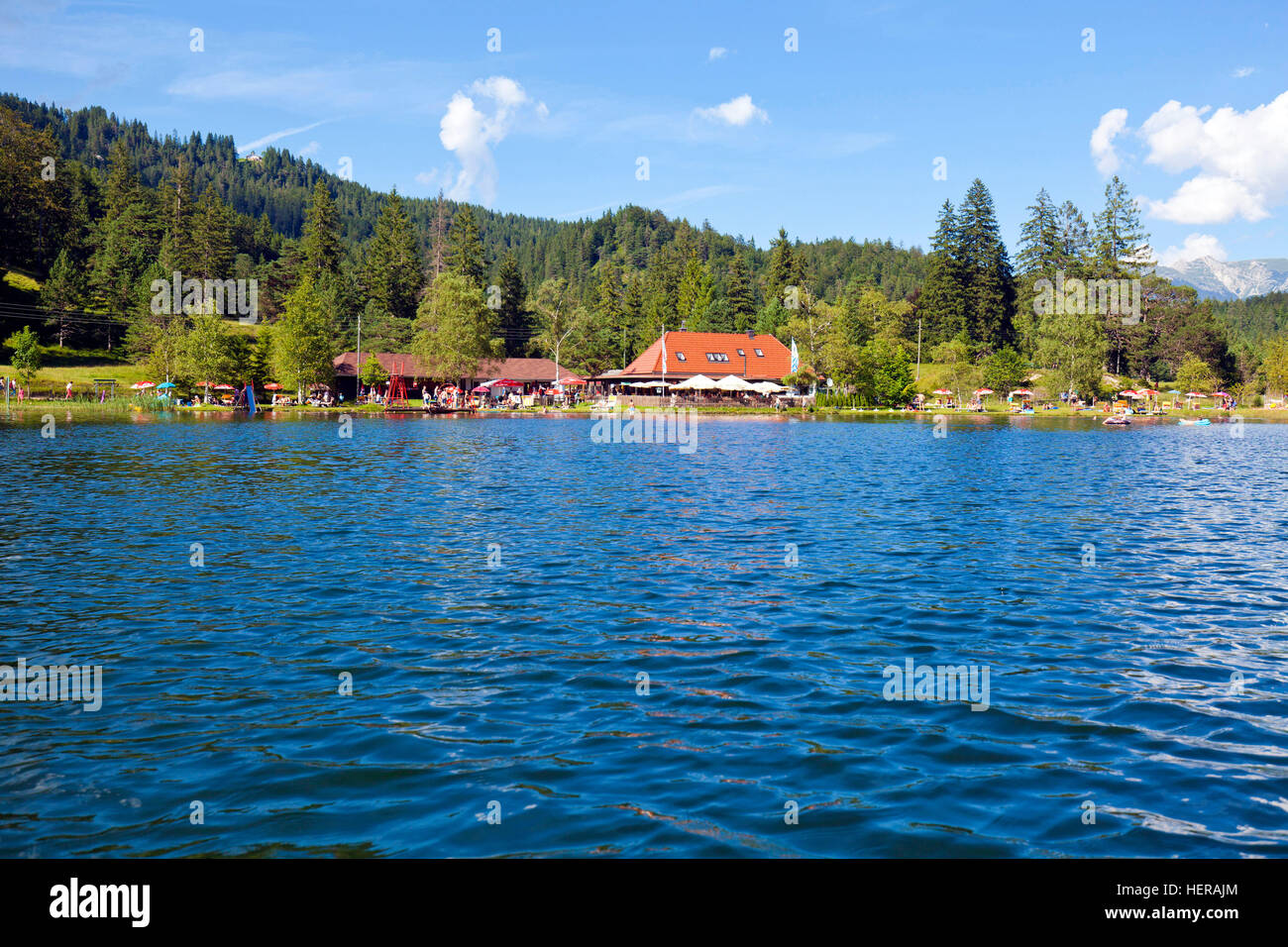 Lautersee mit Freibad Stock Photo - Alamy