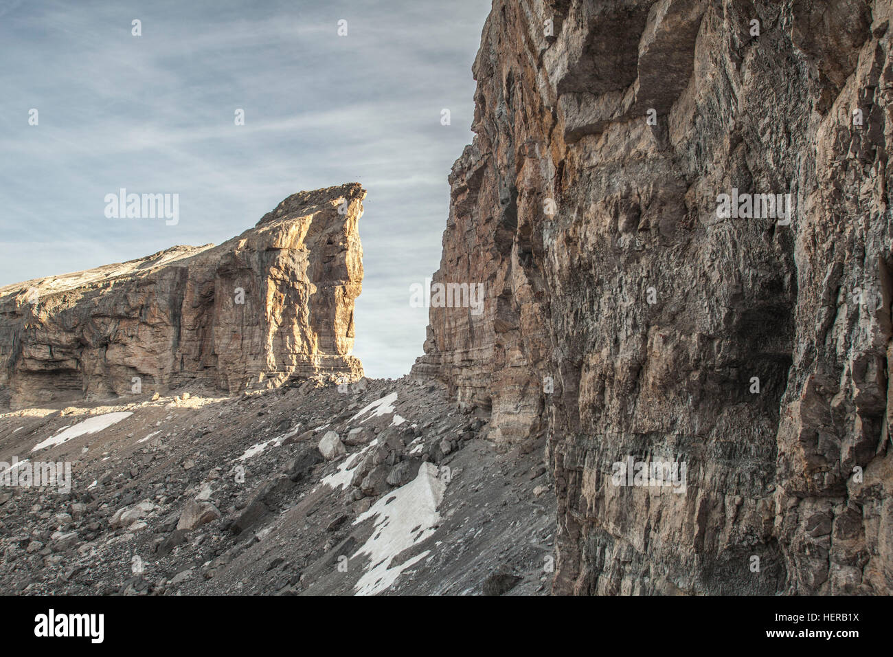 Pireneos, Spain, Breche de Roland, summit, rock Stock Photo - Alamy