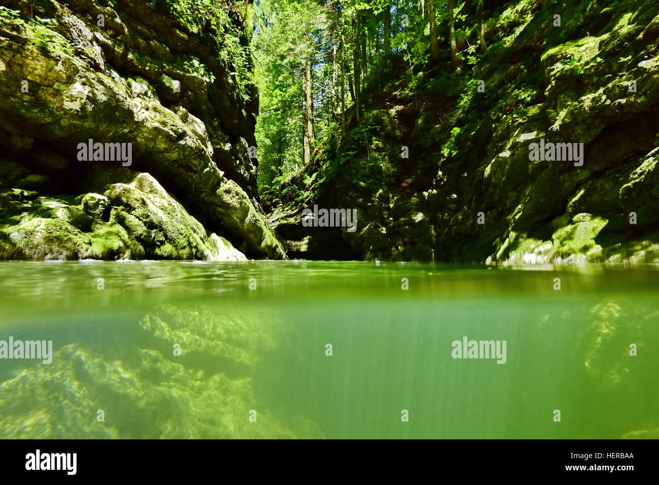 Badespaß in Gumpen Stock Photo - Alamy