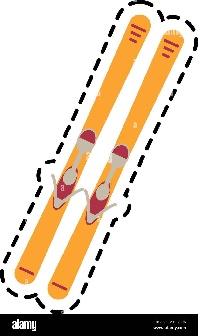 Isolated skis design Stock Vector Image & Art - Alamy