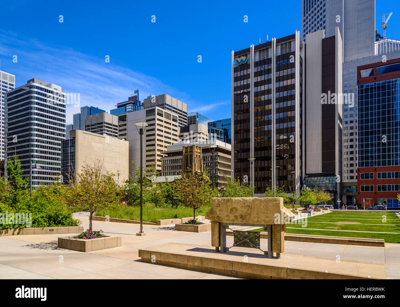 Kanada, Alberta, Bow River Valley, Calgary, Downtown, Harley Hotchkiss ...
