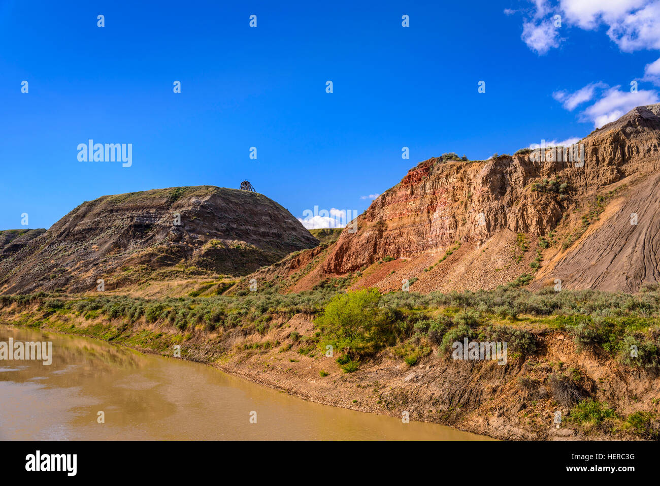 Canada, Alberta, Canadian Badlands, Red Deer River Valley, Drumheller ...