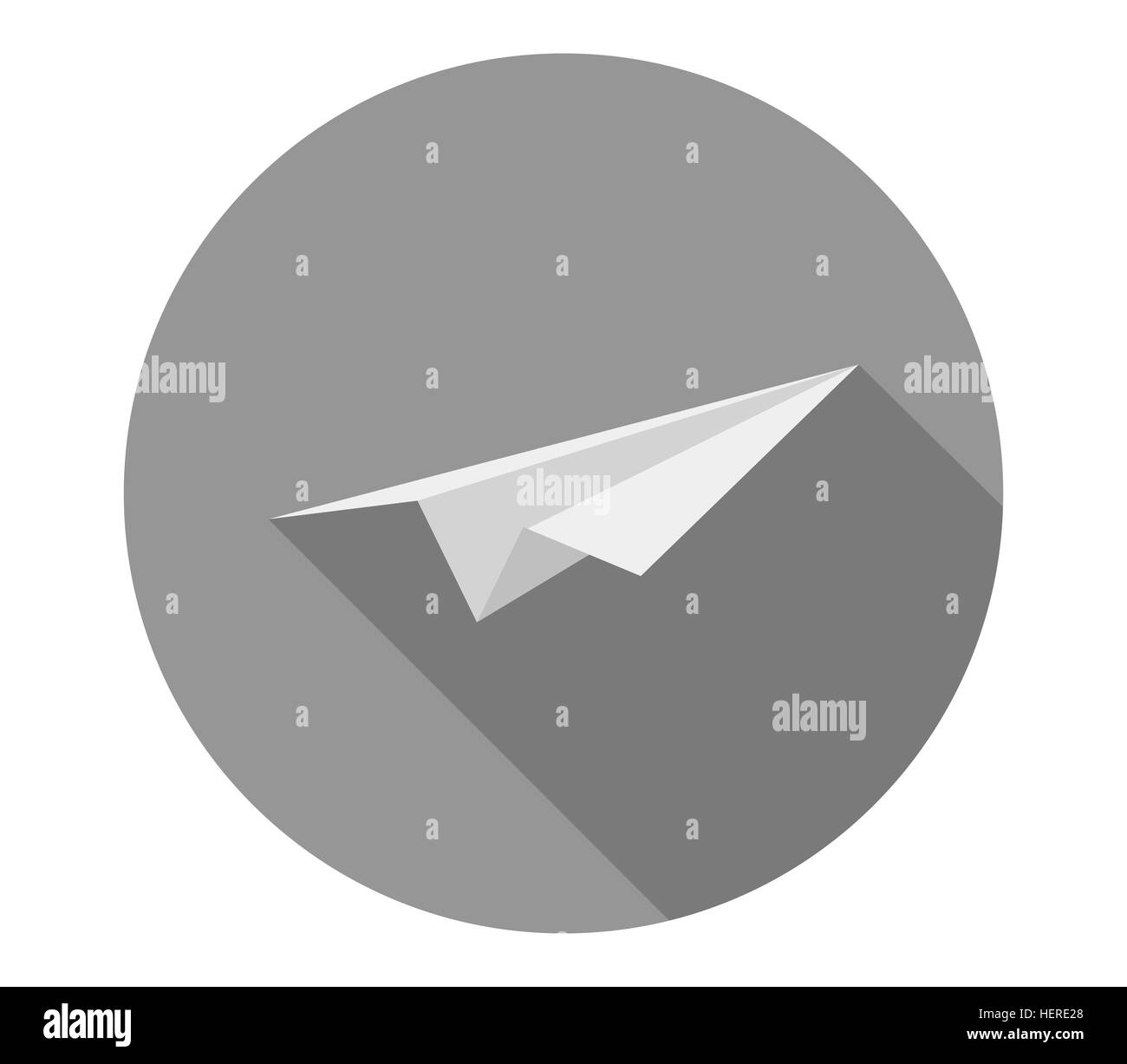 Paper airplane icon Stock Photo - Alamy