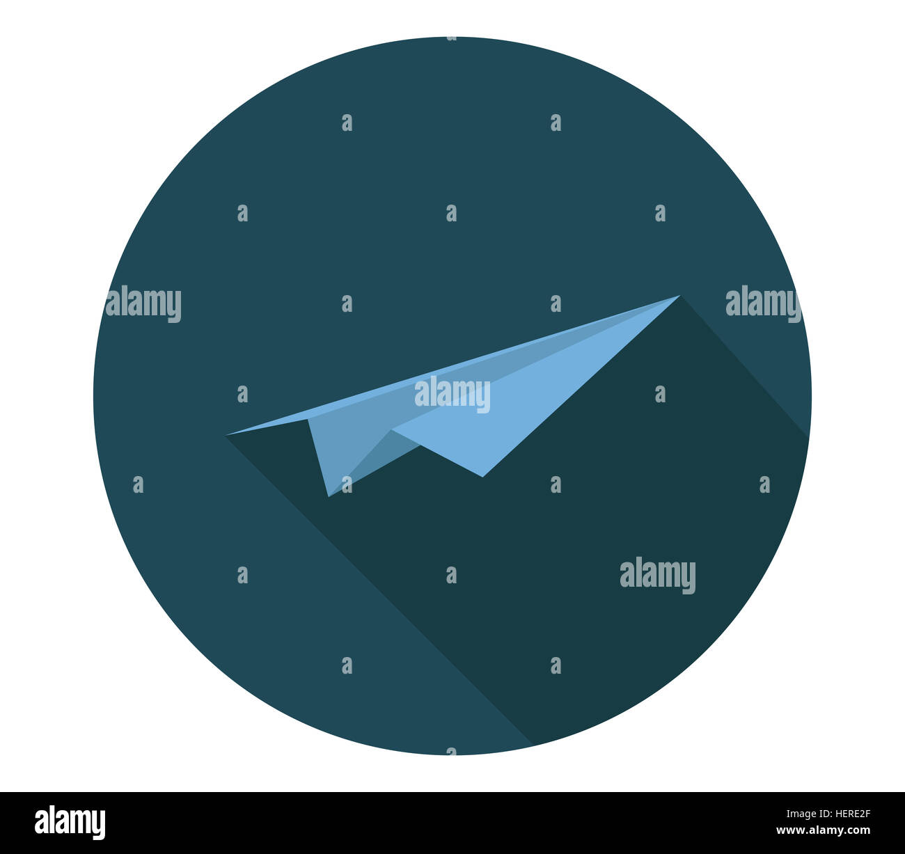 Paper airplane icon Stock Photo - Alamy