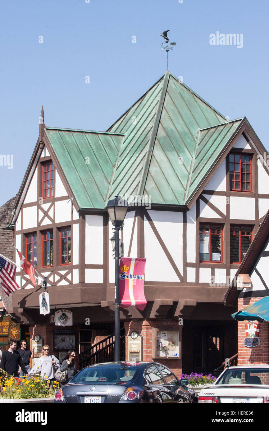 Windmill. Danish style town of Solvang,National Highway 1,Pacific Coast ...