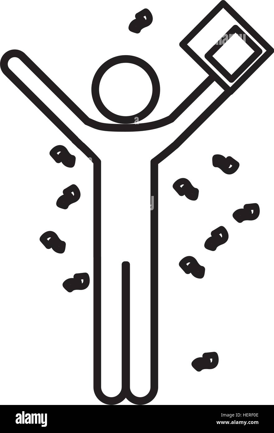 Pictogram icon. People person figure and human theme. Isolated design ...