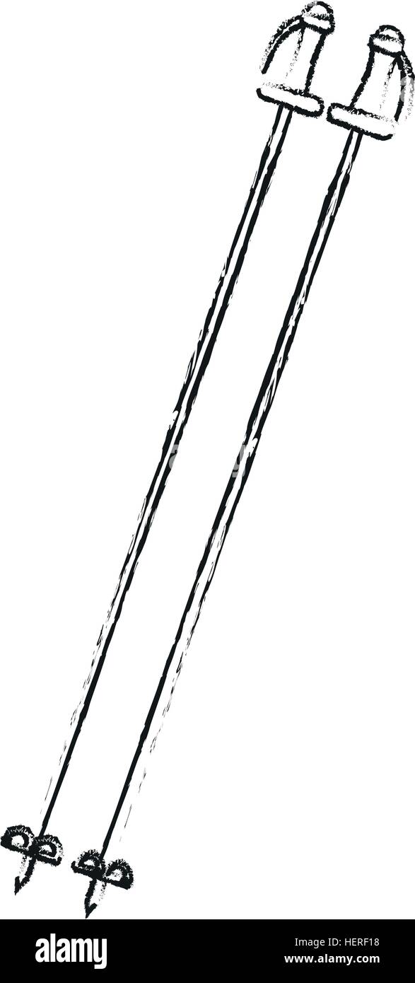 Isolated ski poles design Stock Vector Image & Art - Alamy