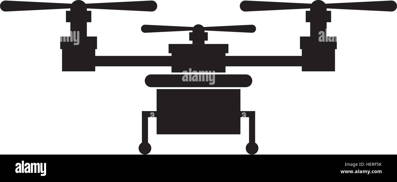 Drone icon. Technology remote aircraft uav spy and robot theme ...