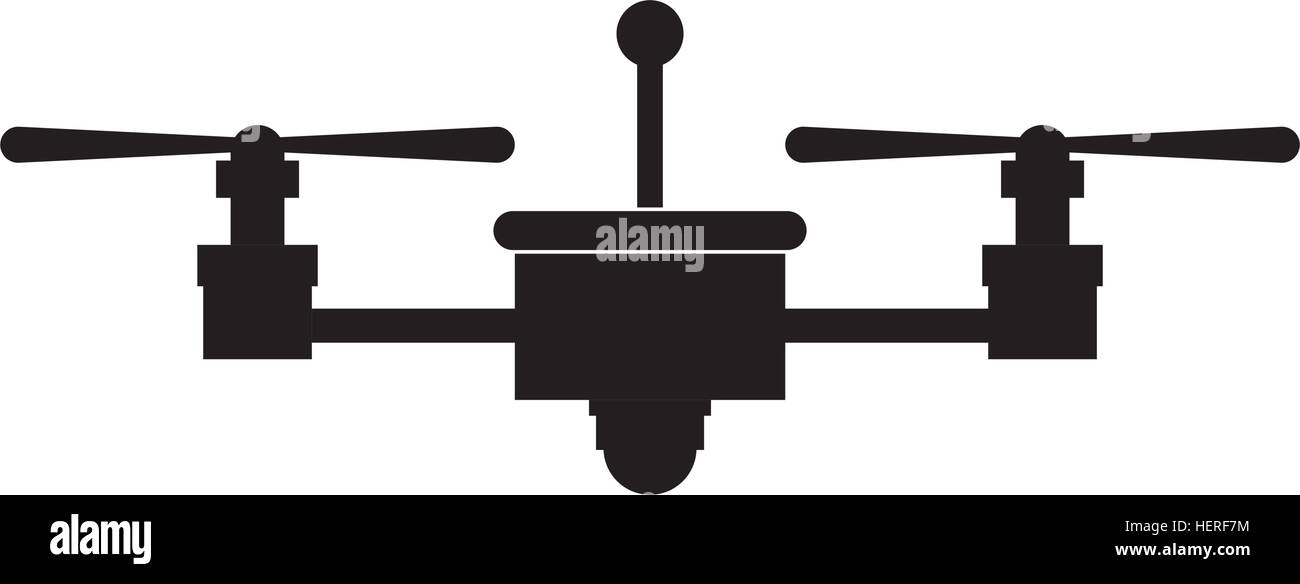 Drone icon. Technology remote aircraft uav spy and robot theme ...