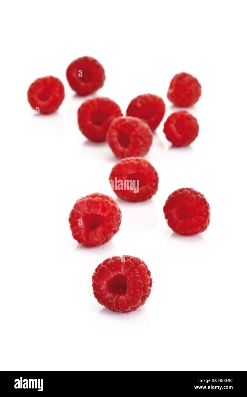 European Red Raspberries (Rubus idaeus Stock Photo - Alamy