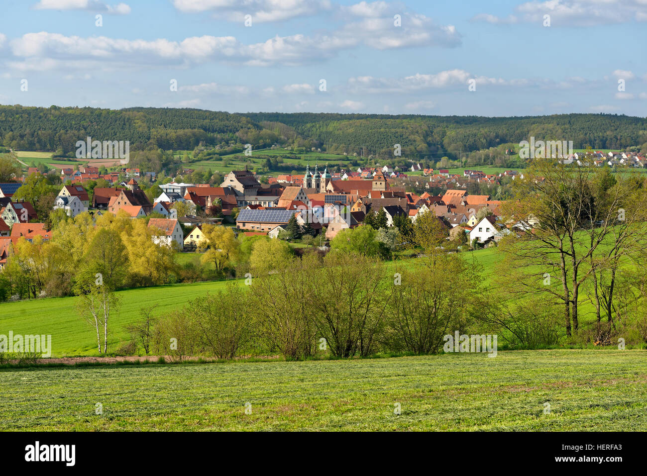 Village Spalt, Middle Franconia, Franconia, Bavaria, Germany Stock ...