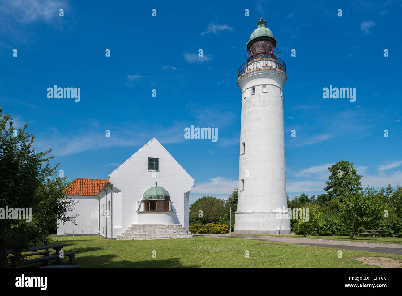 Stevns Lighthouse, Store Heddinge, Zealand, Denmark Stock Photo - Alamy