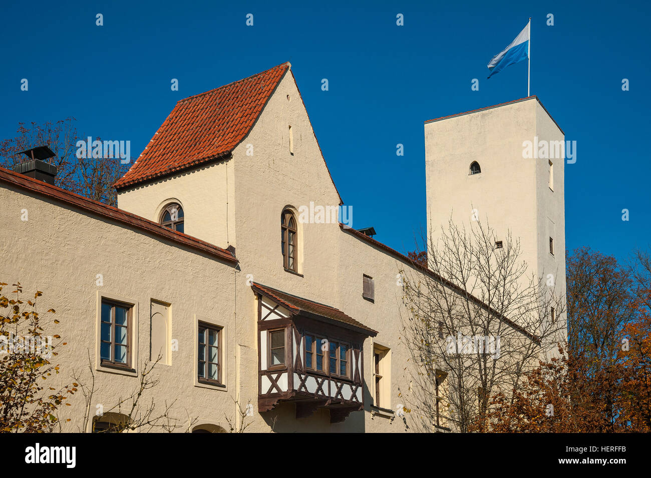 Grunwald Palace, Burg Grünwald, near Munich, Upper Bavaria, Bavaria ...
