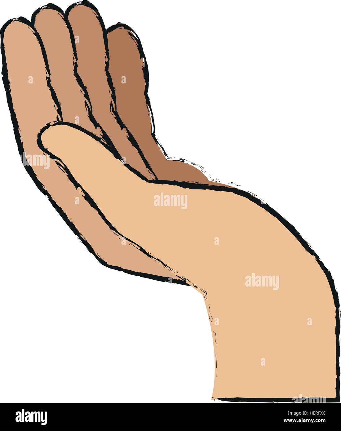 Isolated human hand design Stock Vector Image & Art - Alamy