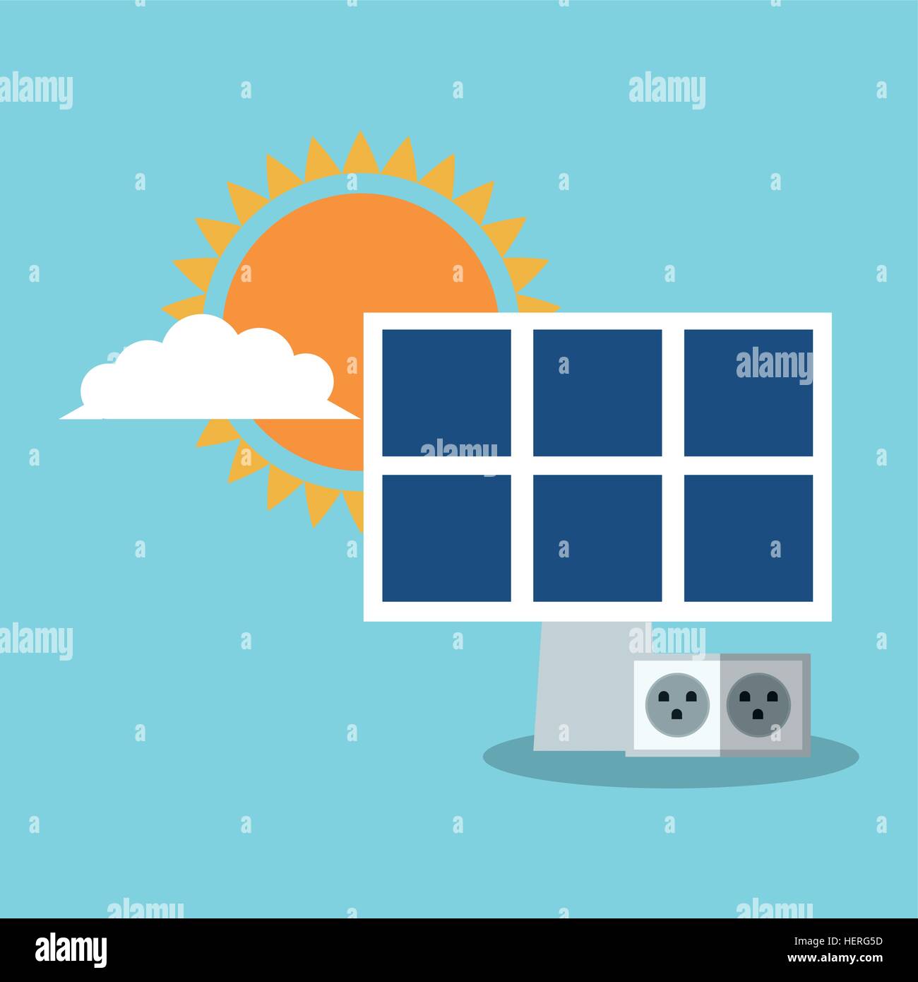 Solar panel design Stock Vector Image & Art - Alamy