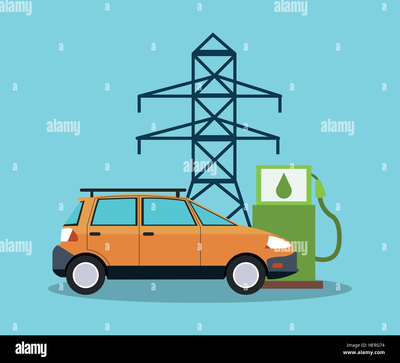 Bio fuel and car design Stock Vector Image & Art - Alamy
