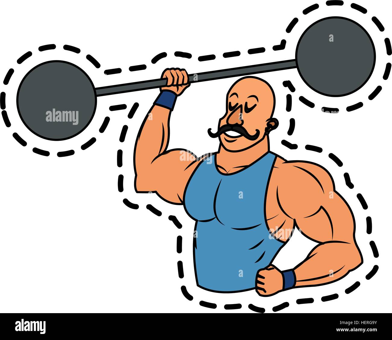 Isolated circus strength man design Stock Vector Image & Art - Alamy