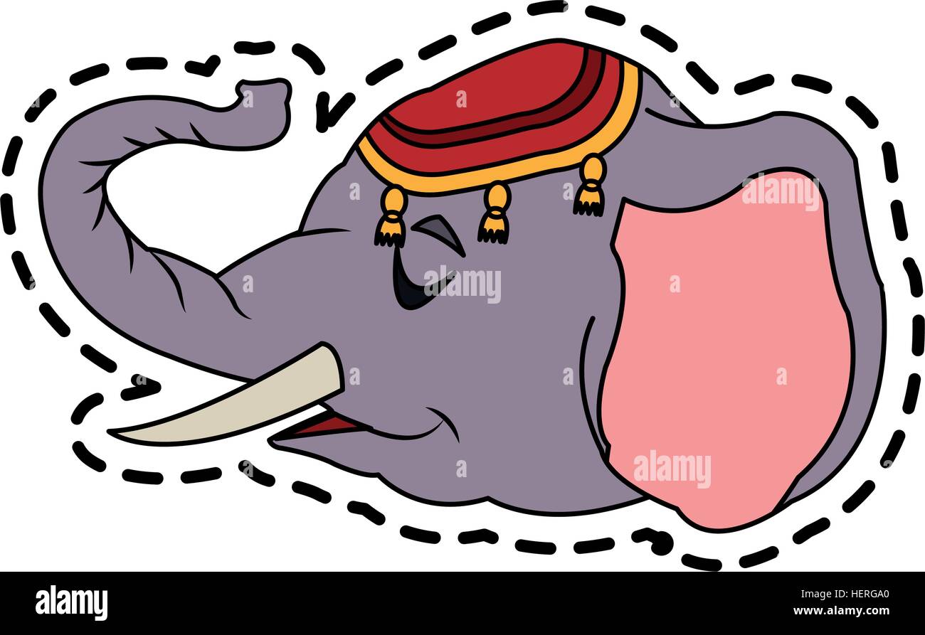 Isolated circus elephant design Stock Vector Image & Art - Alamy