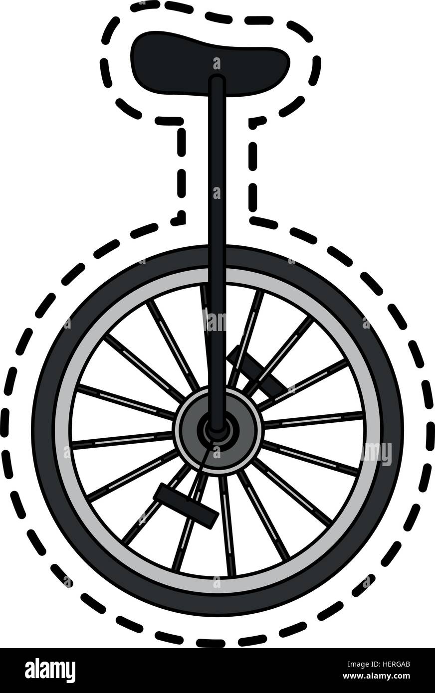 Isolated circus bike design Stock Vector Image & Art - Alamy