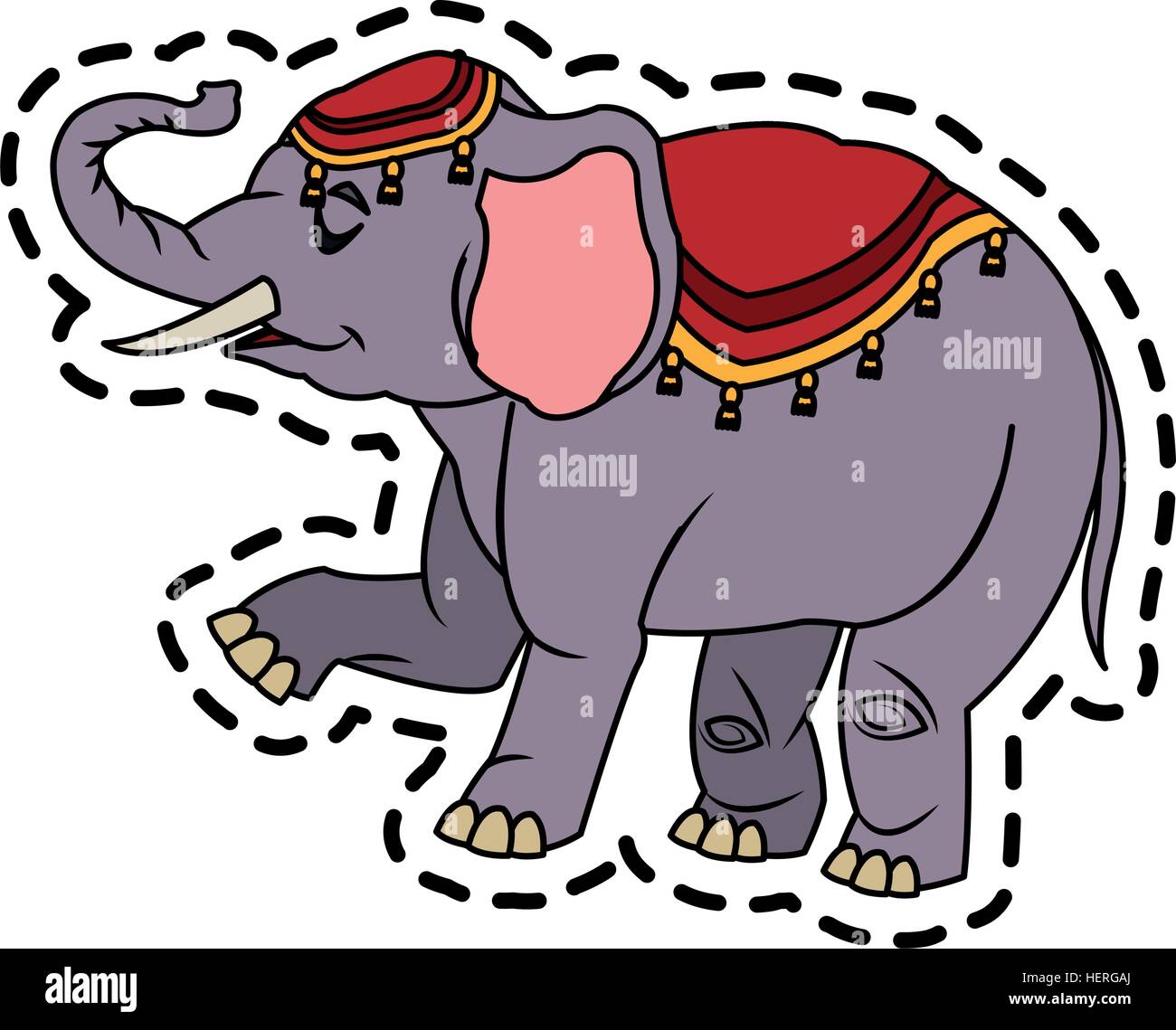 Isolated circus elephant design Stock Vector Image & Art - Alamy