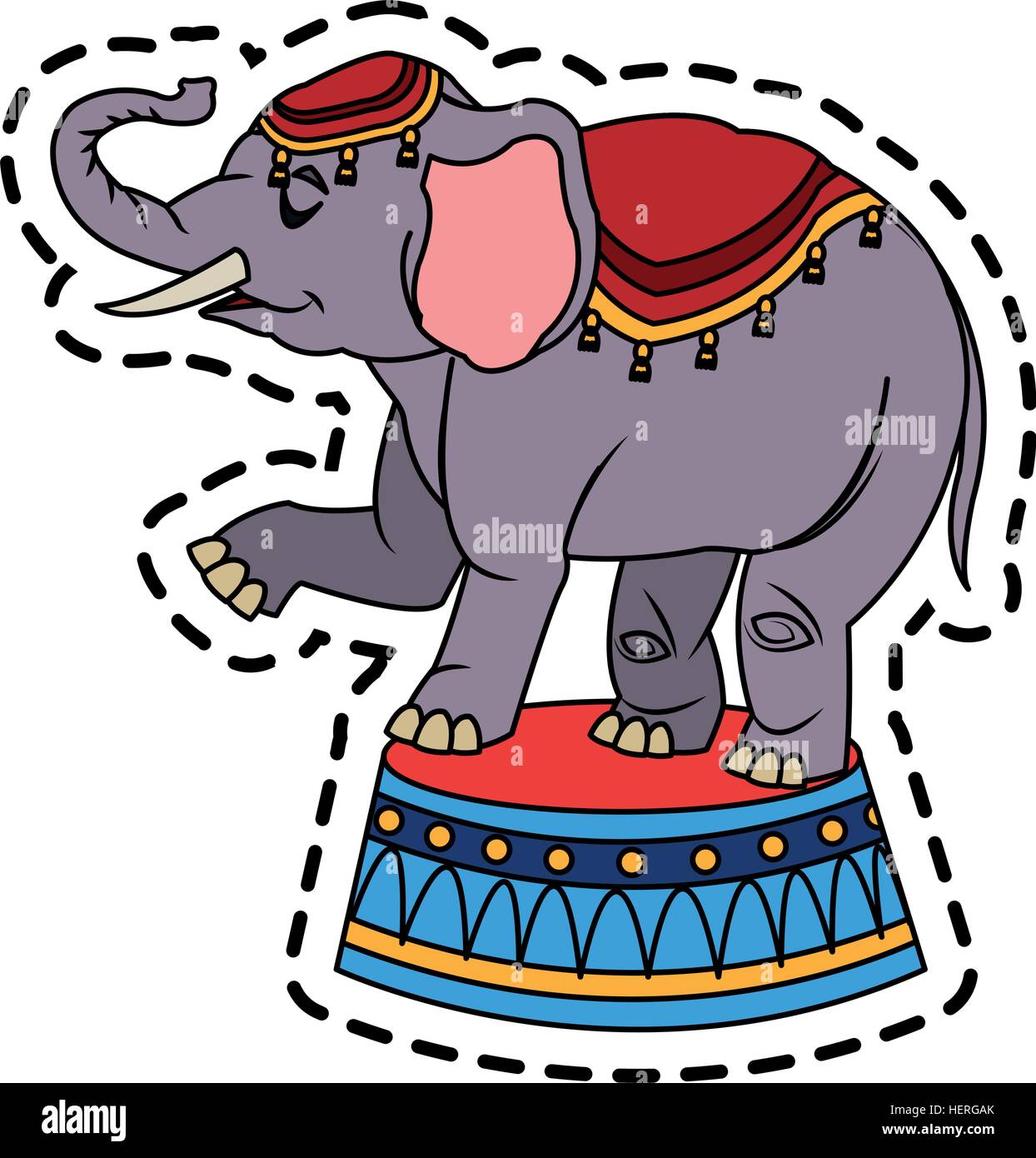 Isolated circus elephant design Stock Vector Image & Art - Alamy