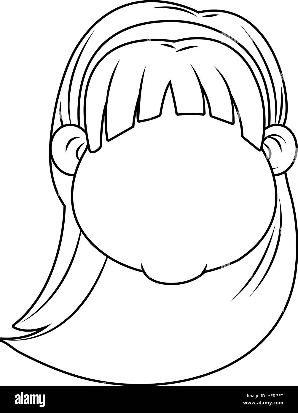 Isolated girl design Stock Vector Image & Art - Alamy