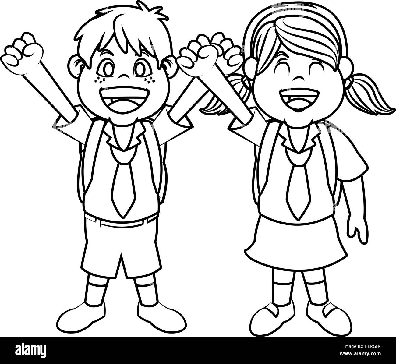 Isolated school kids design Stock Vector Image & Art - Alamy
