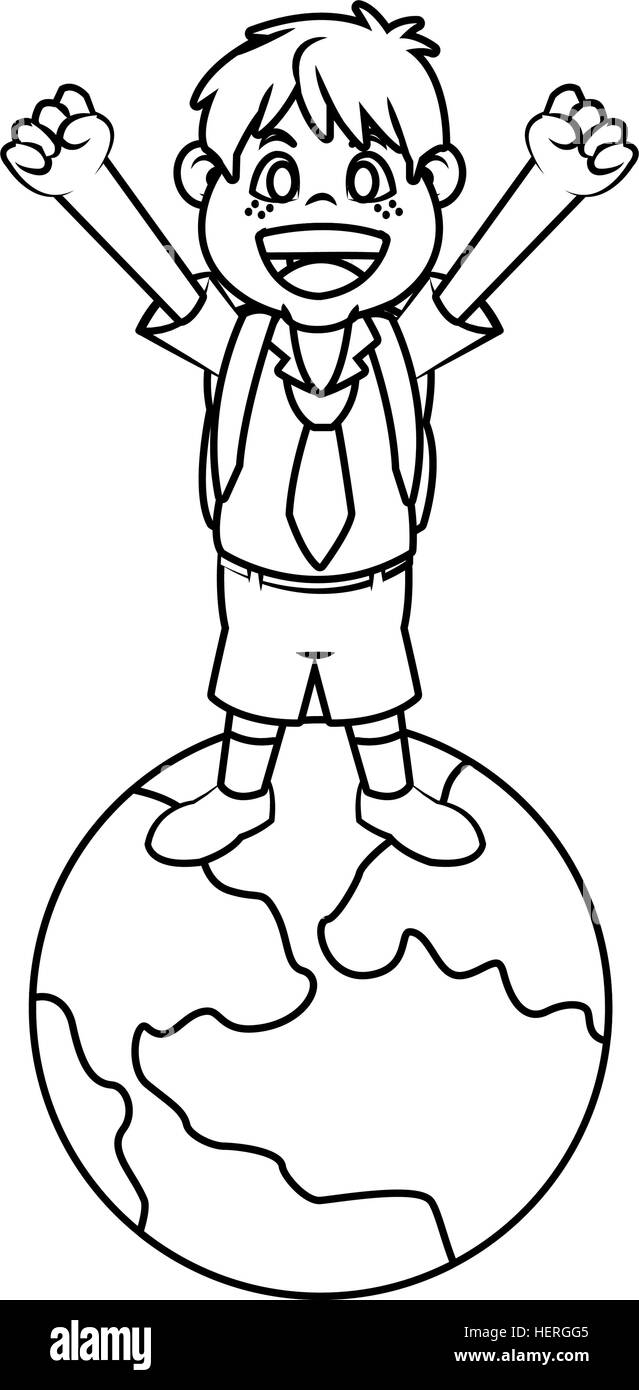 Isolated school boy design Stock Vector Image & Art - Alamy