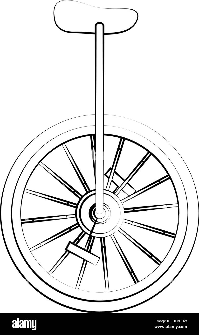 Isolated circus bike design Stock Vector Image & Art - Alamy