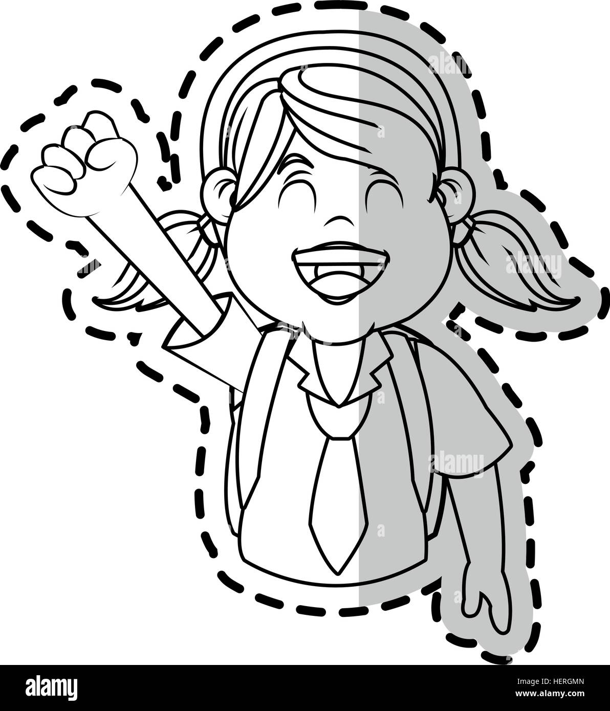 Isolated school girl design Stock Vector Image & Art - Alamy