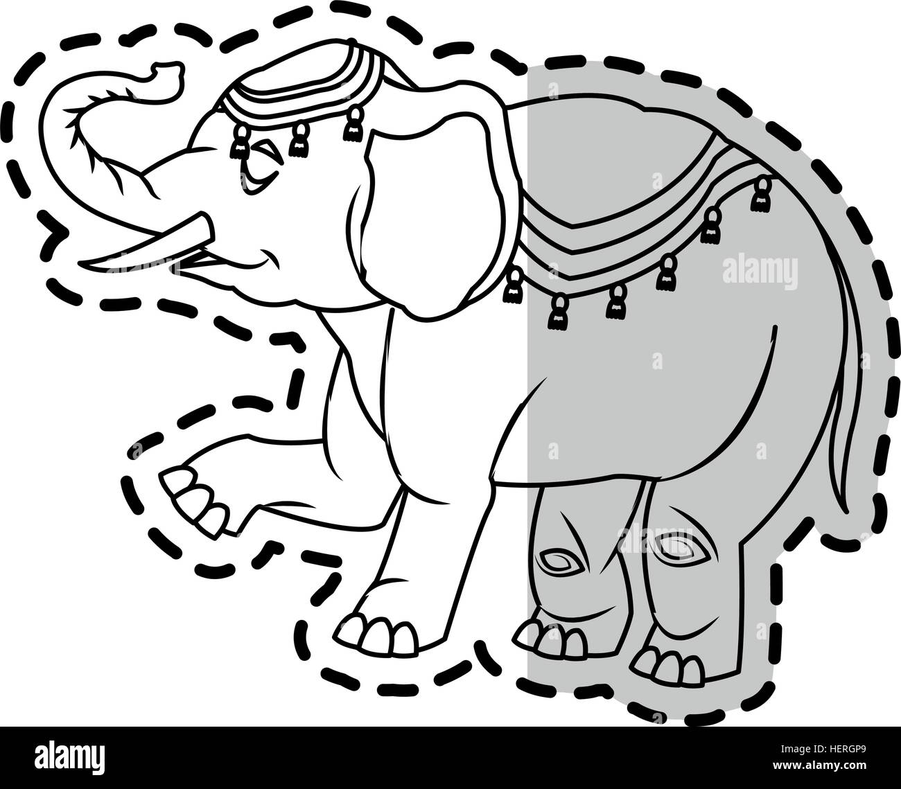 Isolated circus elephant design Stock Vector Image & Art - Alamy