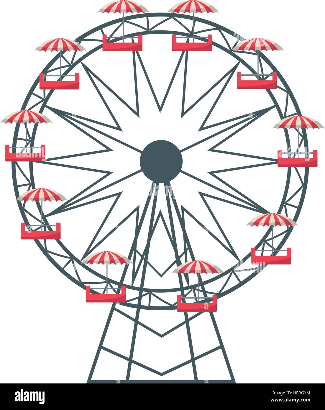 Isolated ferris wheel design Stock Vector Image & Art - Alamy