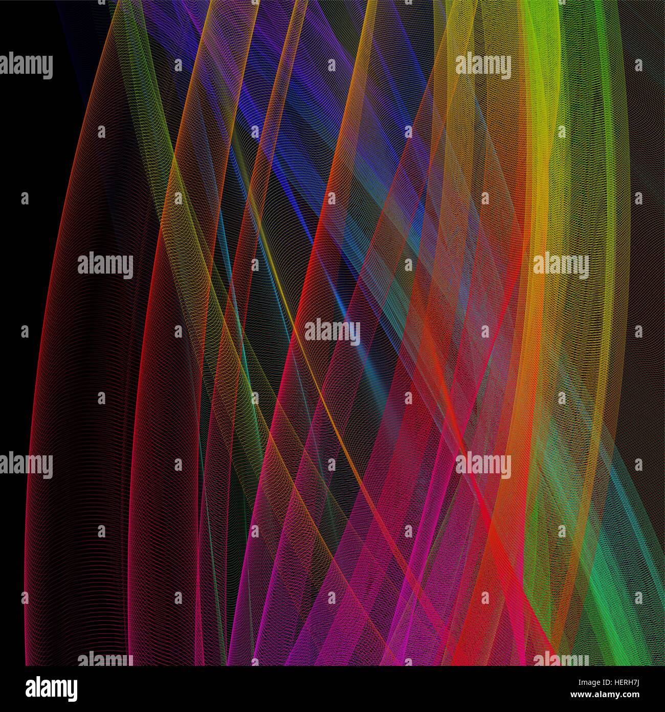 abstract grid lines, vector composition with motion effect Stock Vector ...