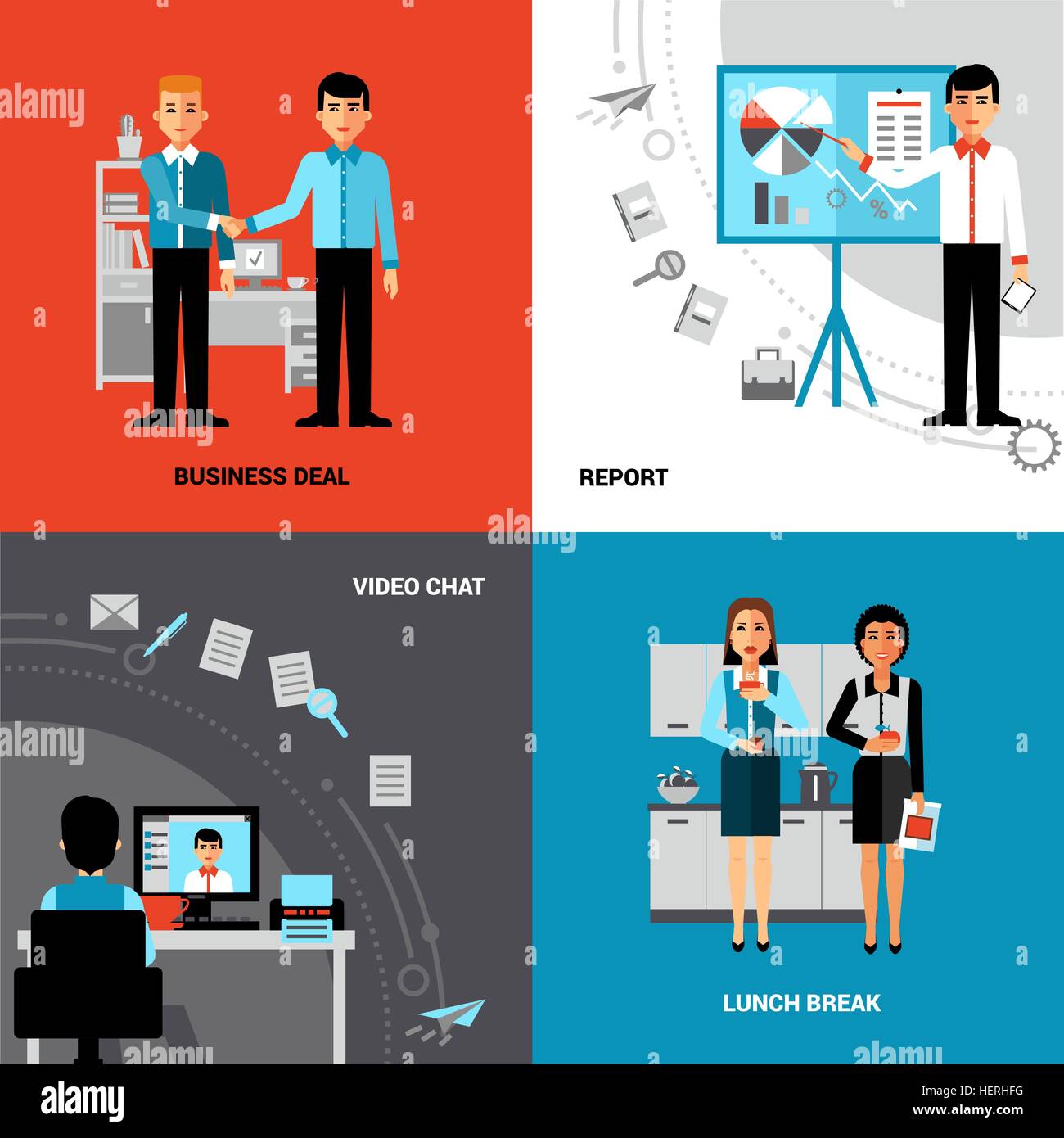Pictograms composition Stock Vector Images - Alamy