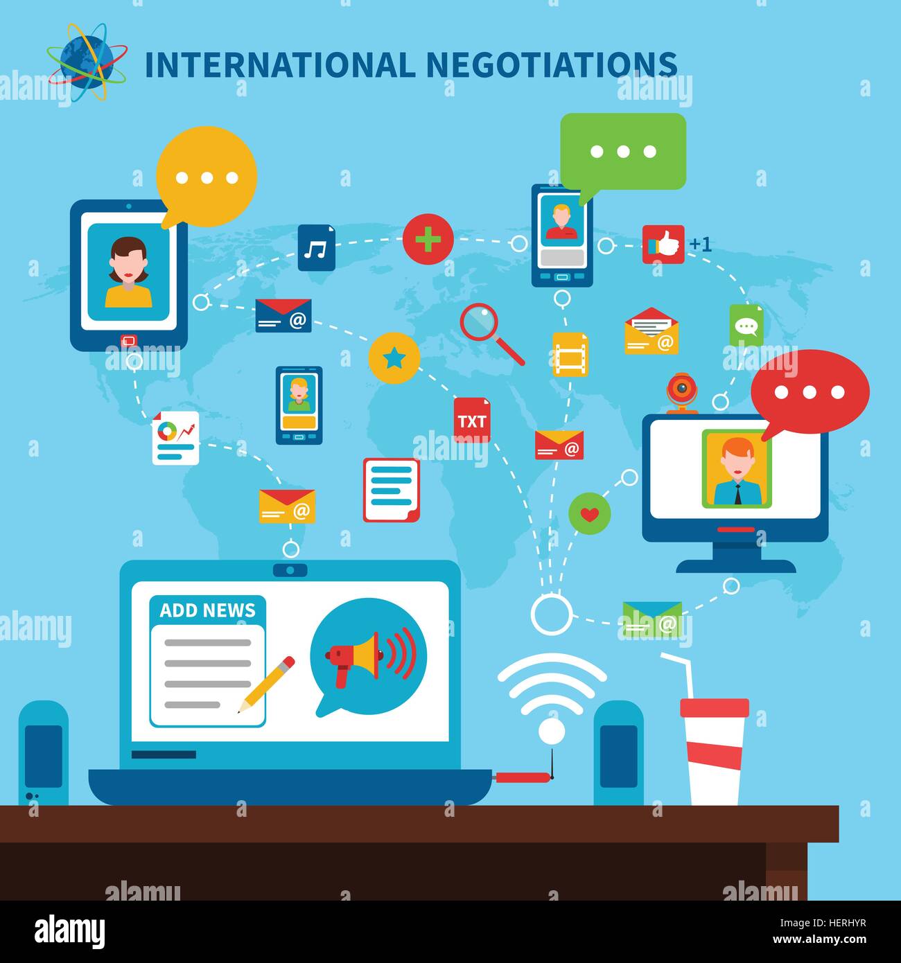 International Negotiations Illustration . International negotiations ...